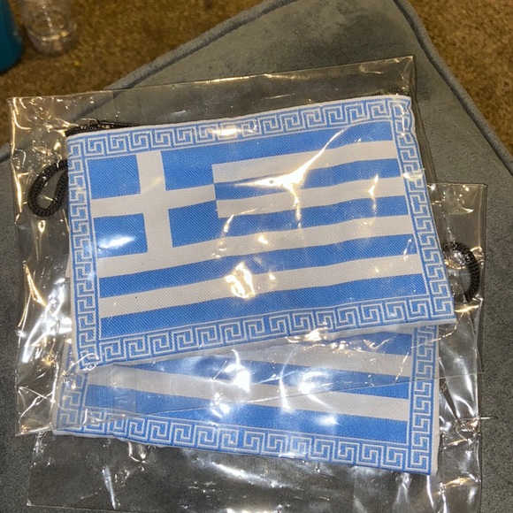 greek | Accessories | Greek Flag Coin Purse | Poshmark